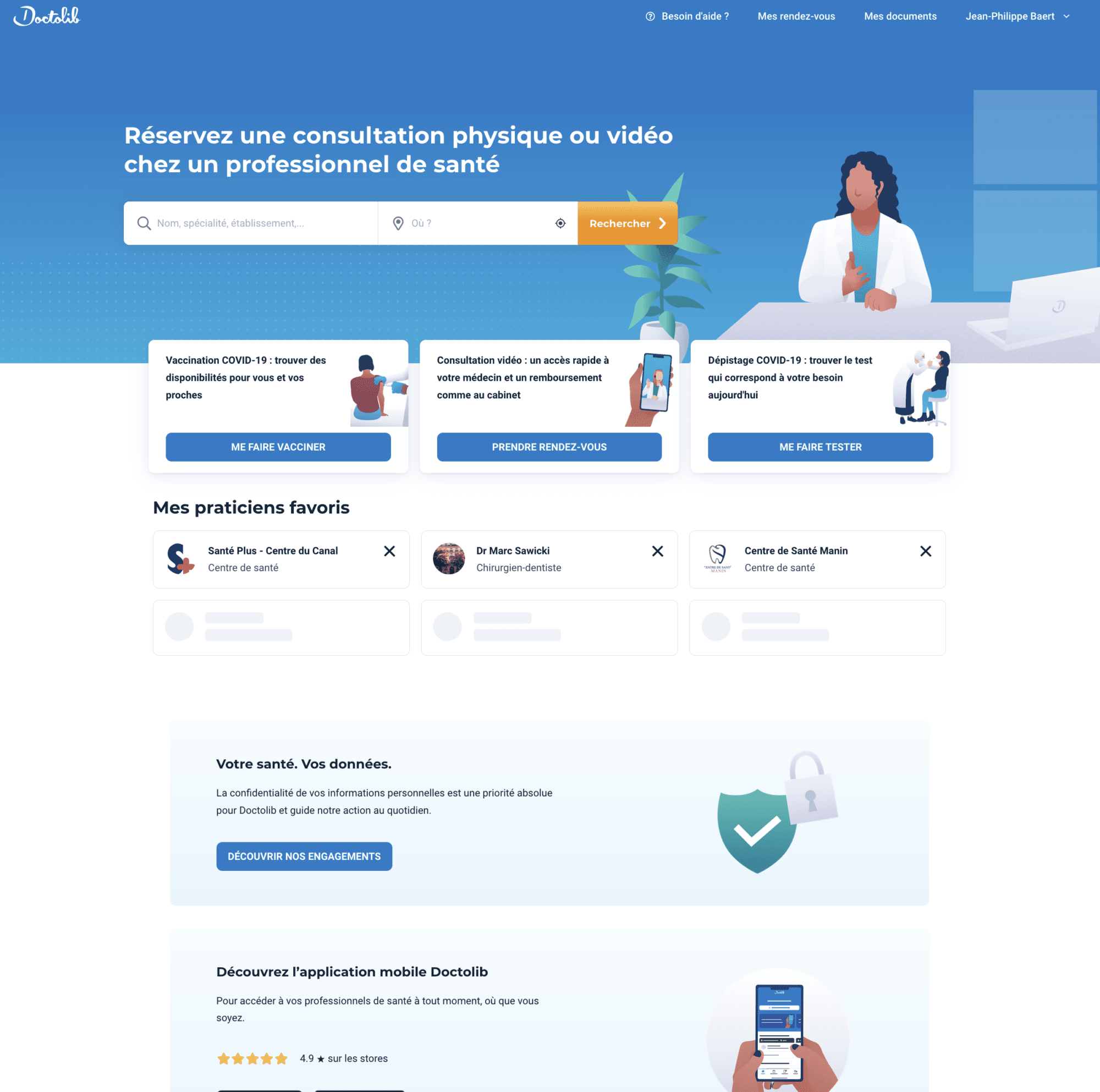 Case study : Doctolib - Product designer & art director